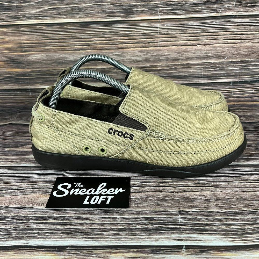Crocs Men's Walu‎ Slip-On Canvas Casual Loafers - Gem